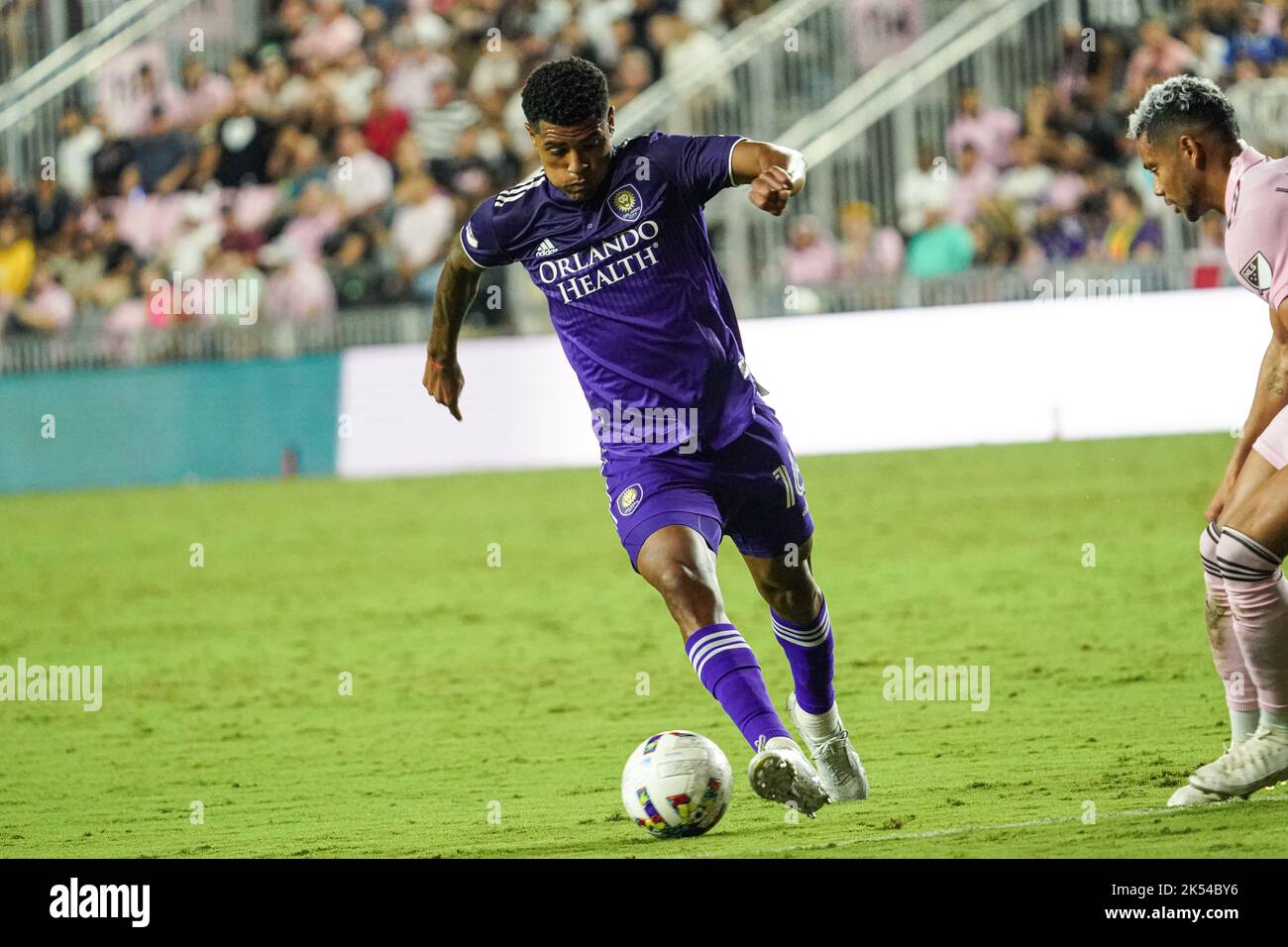 Fort Lauderdale, Florida, USA, October 5, 2022, Orlando City Midfielder ...