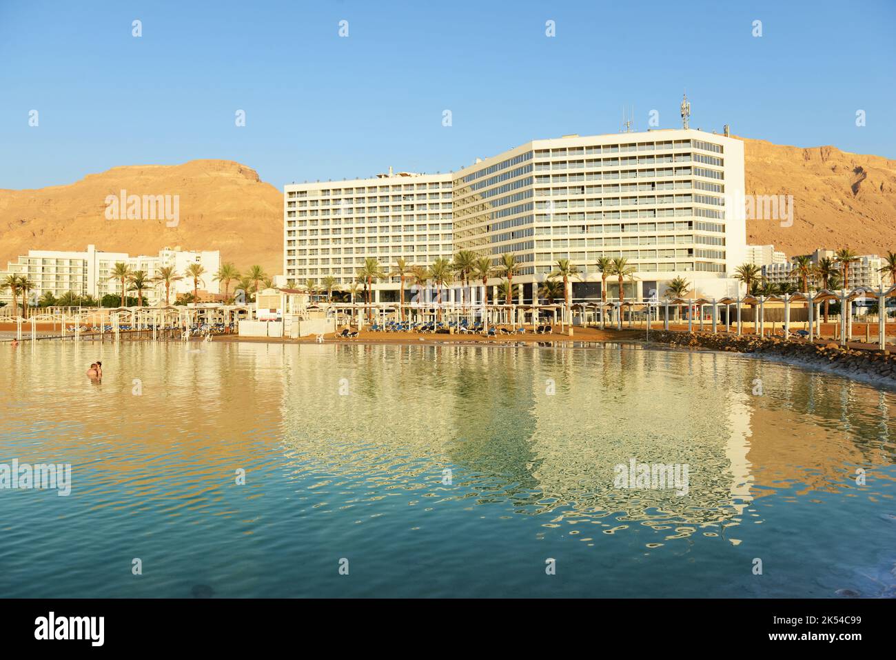 Beachfront hotels at Ein-Bokek, Dead Sea, Israel Stock Photo - Alamy