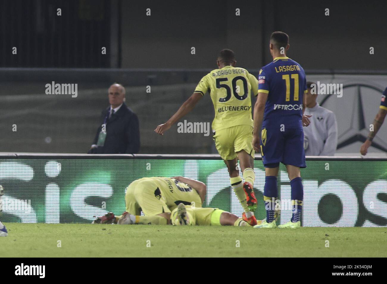 Jaka Bijol of Udinese FC jubilates after scoring the goal during Hellas ...