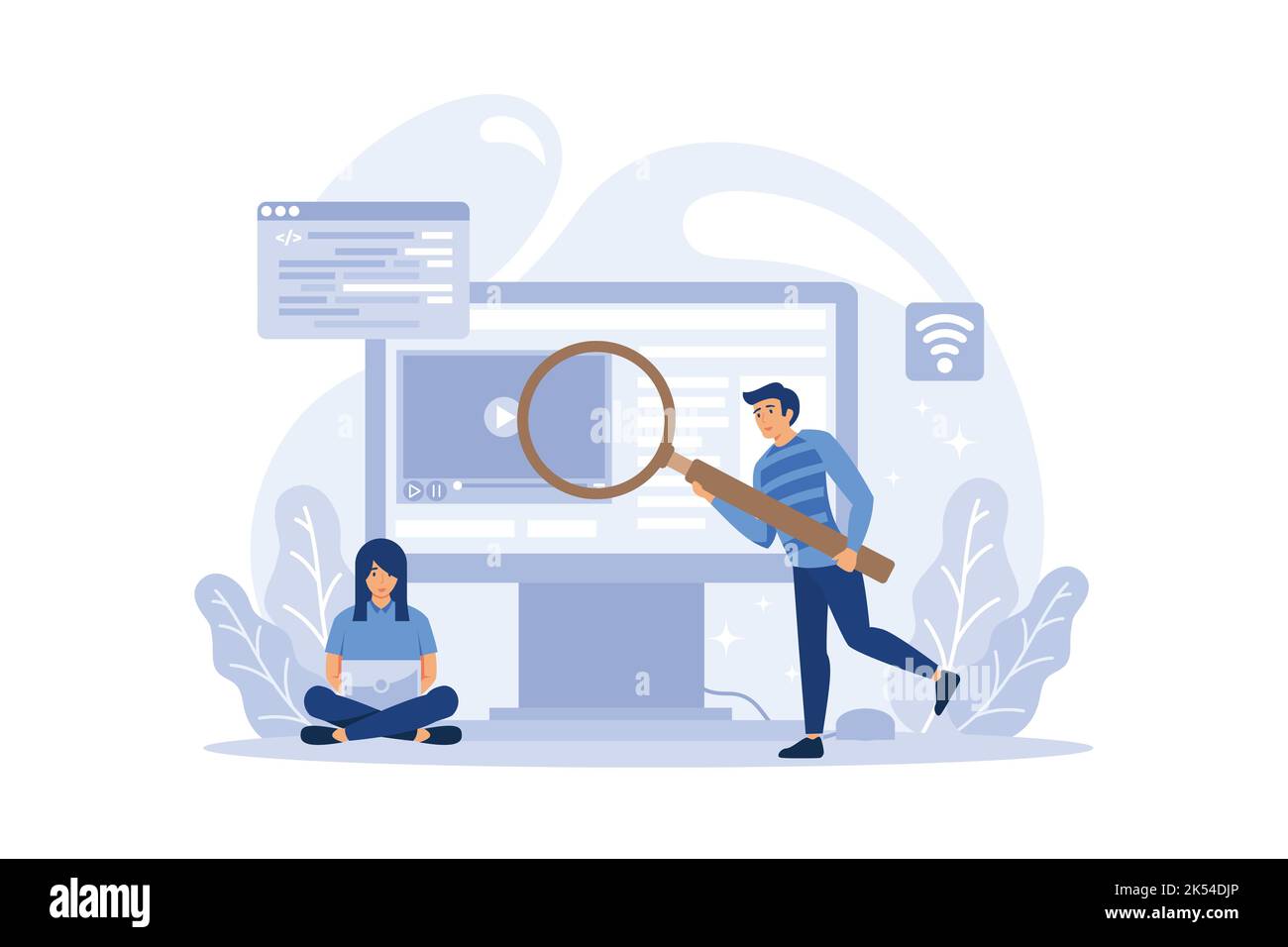Engineer Team At Project Development Template For Developer Coding Develop Programmer At