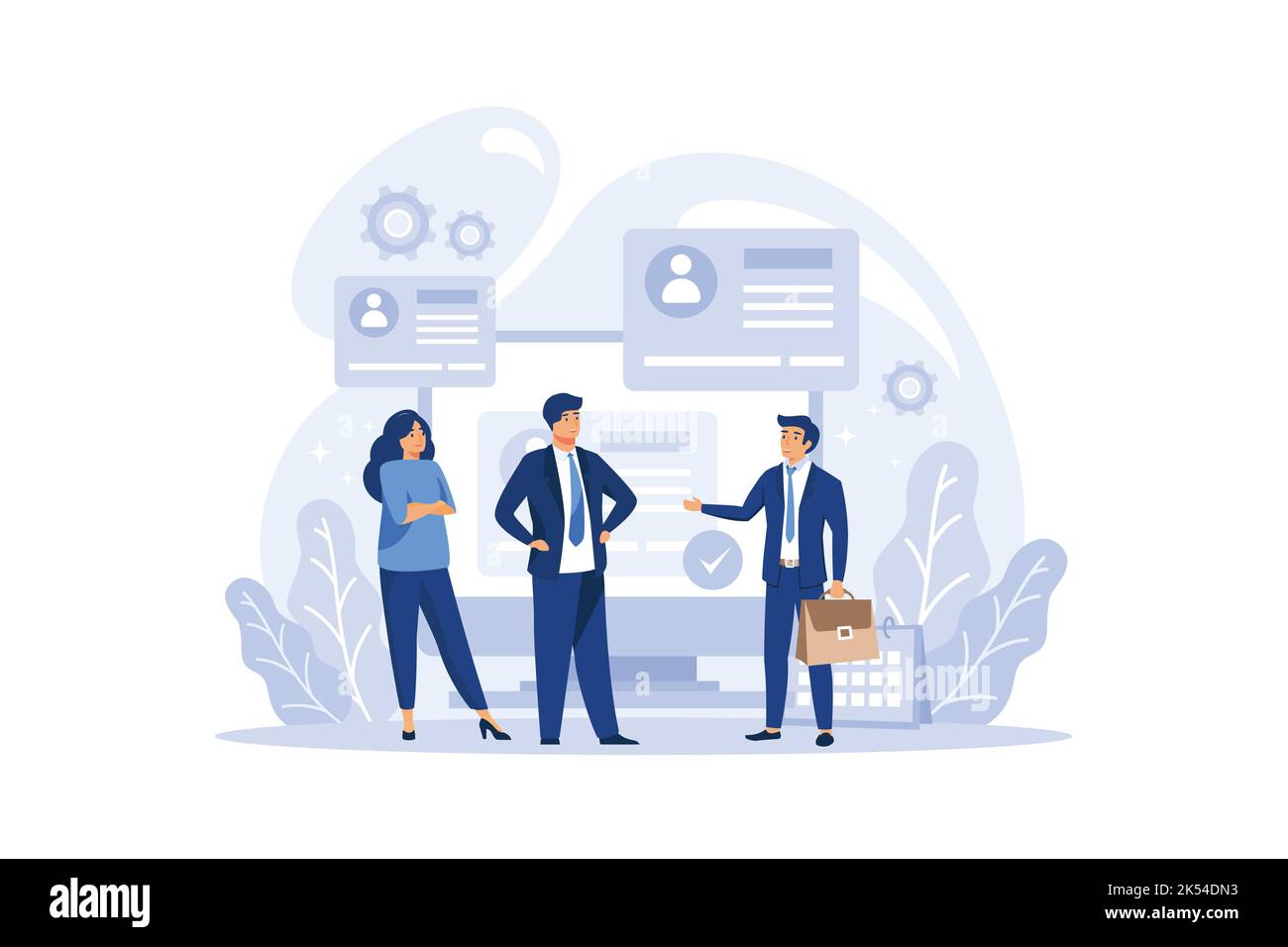 Job interview concept. Idea of employment and hiring. Recruitment ...