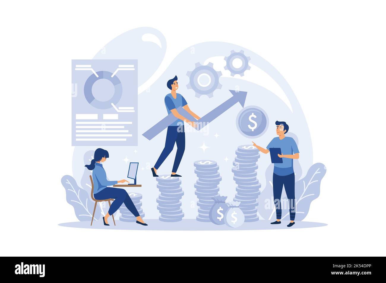 Audit concept. Business operation research and analysis. Financial ...