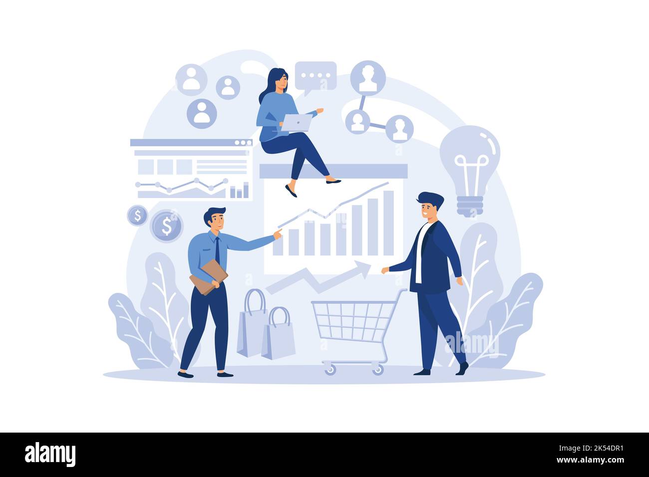 Trend watcher concept. Specialist in tracking the emergence of new ...