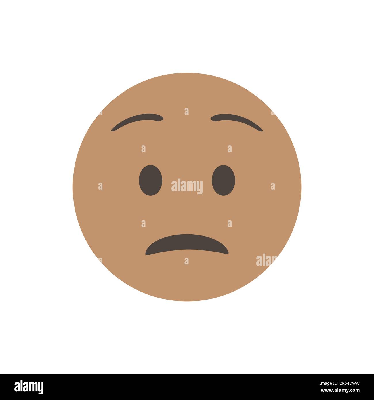 Frowning face. Megafrown, disappointment. 3D stylized vector icon ...