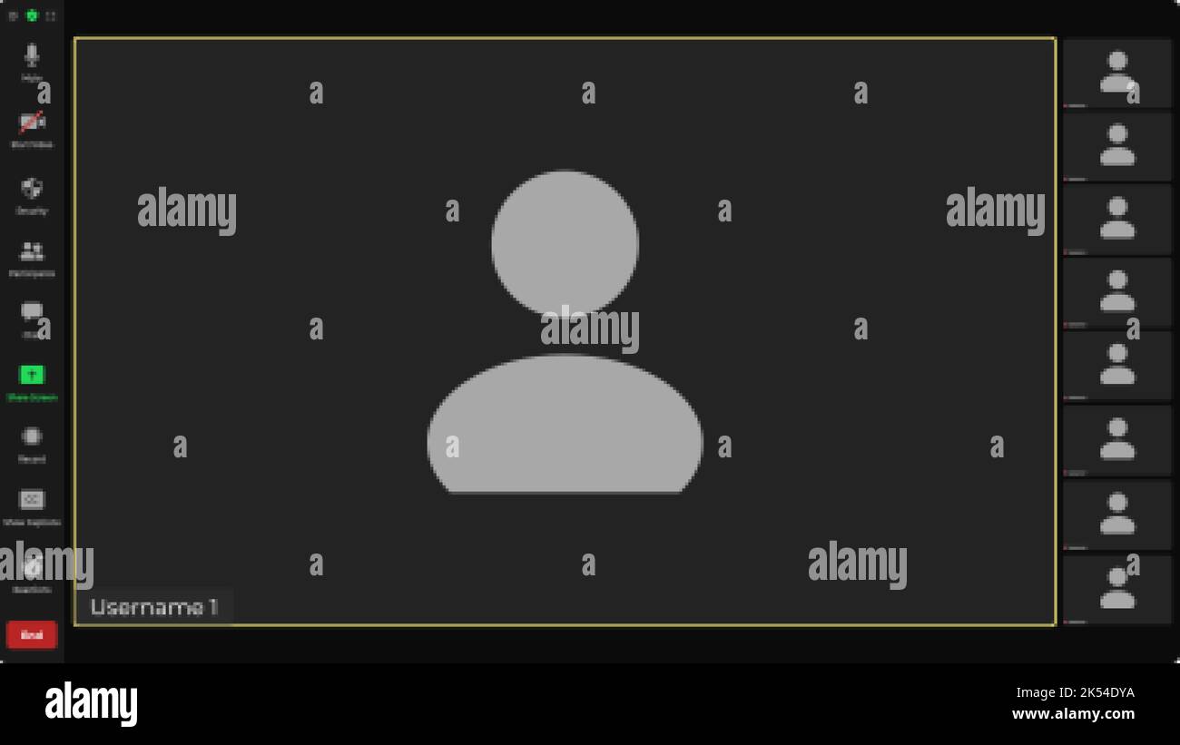 Video conference calls window overlay. User web video call window. Call ...