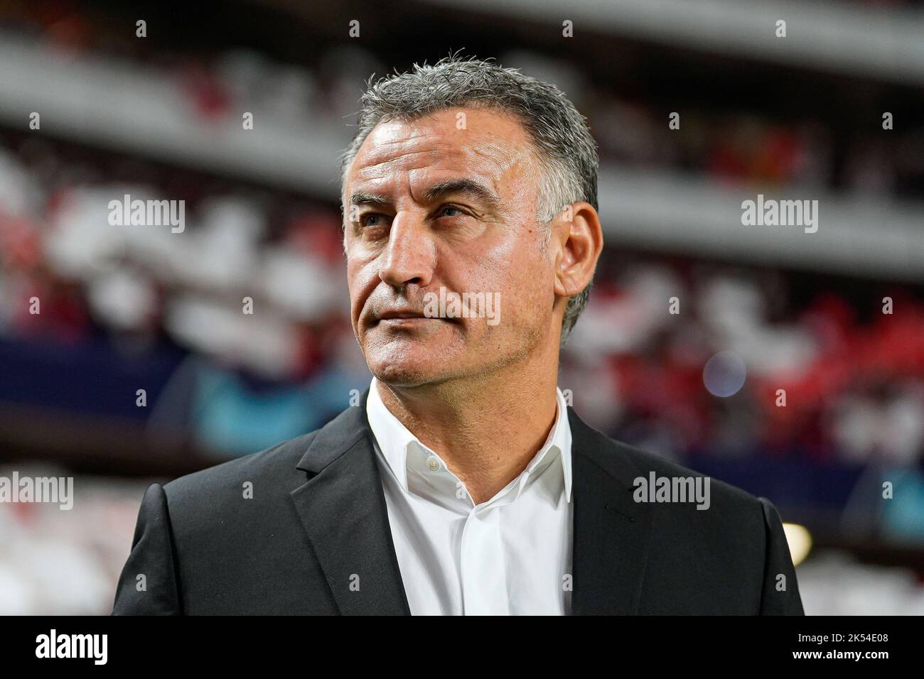 Lisbon, Portugal. 05th Oct, 2022. Christophe Galtier head coach of ...