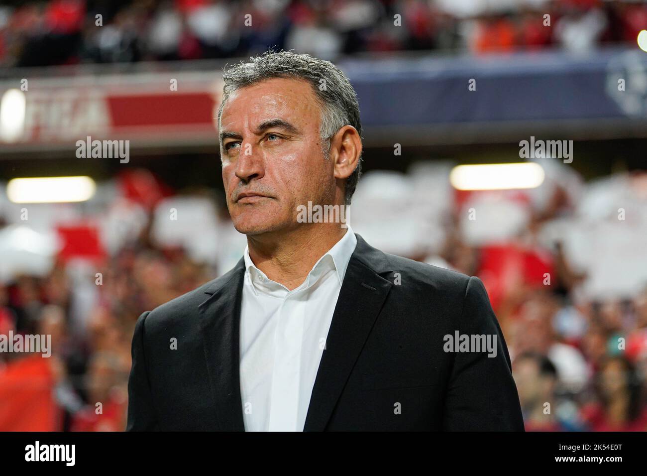 Lisbon, Portugal. 05th Oct, 2022. Christophe Galtier head coach of ...