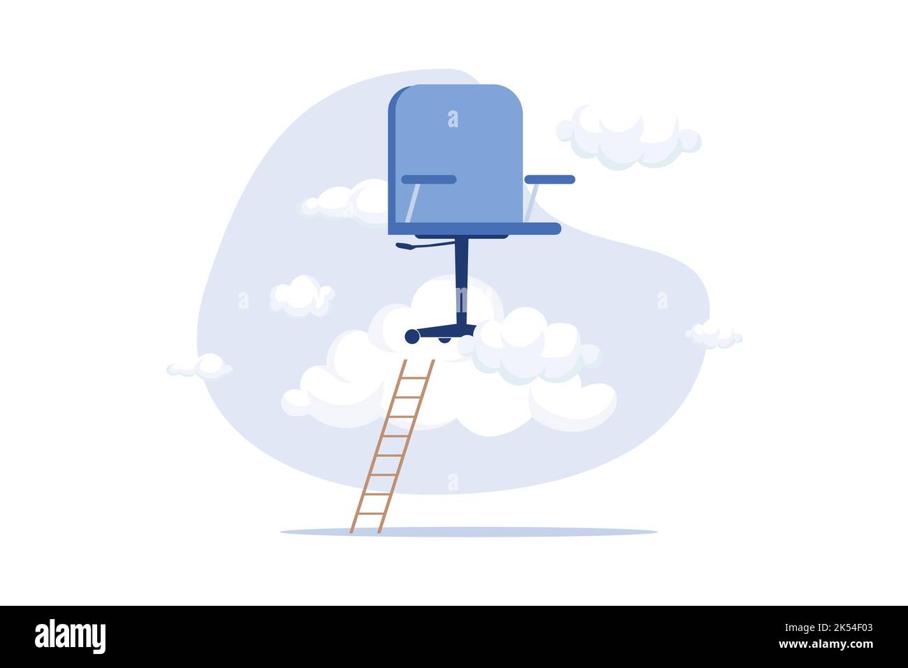 Climb on chair Stock Vector Images - Alamy