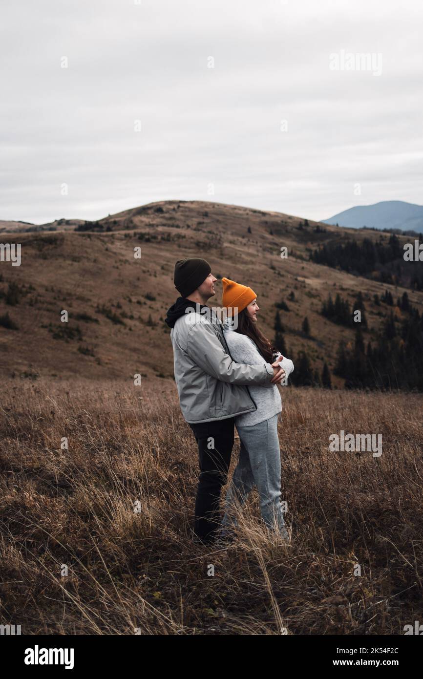 Breathtaking view two young people hi-res stock photography and images ...