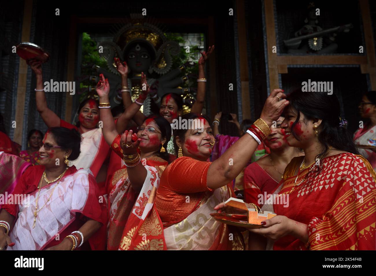 Non Exclusive: October 5, 2022, Kolkata, India: Dashami the last day of ...