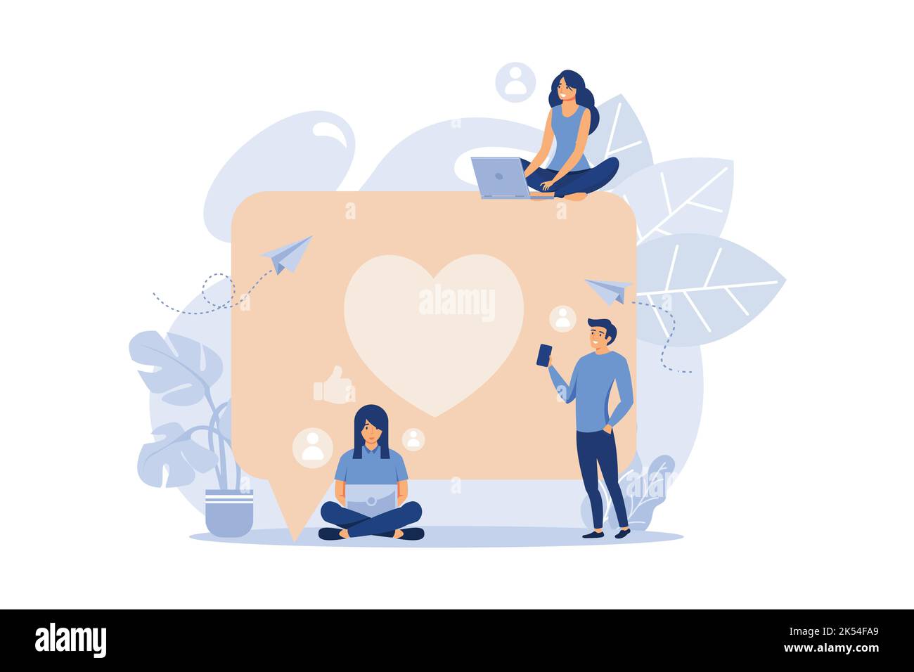 Communicate over the network Stock Vector Images - Alamy