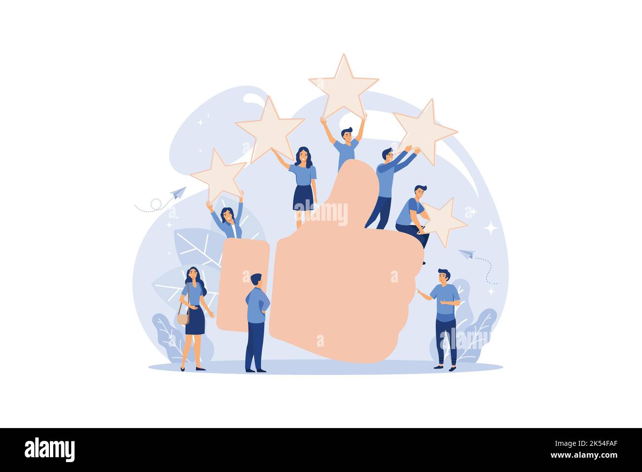 a vote, measurement of customer satisfaction and star rating ...