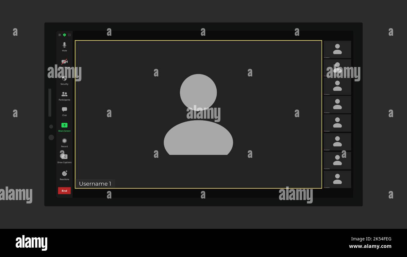 Video conference calls window overlay. Online conference meeting. Video ...