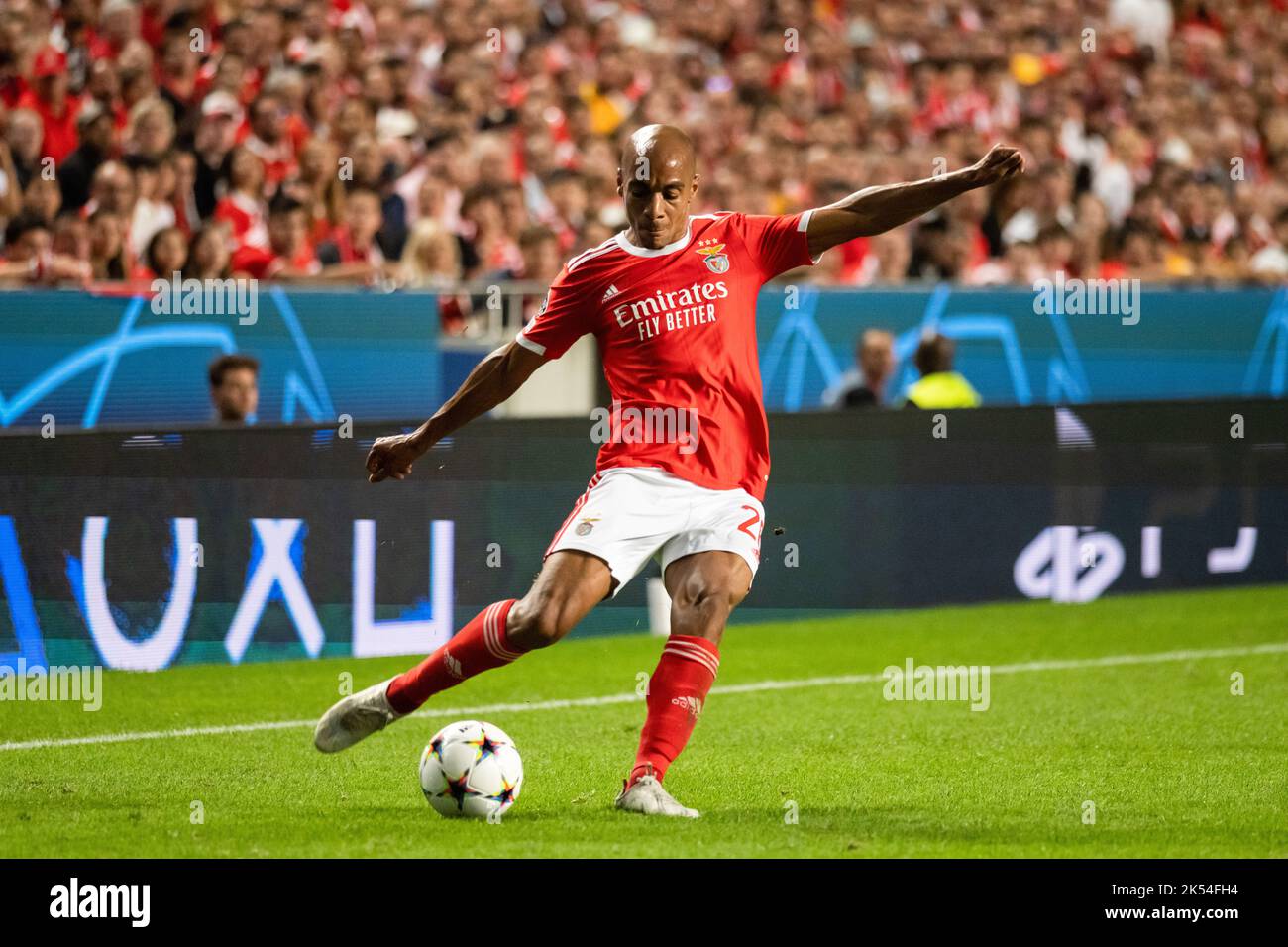 Lisbon, Portugal. 05th Oct, 2022. Joao Mario of Benfica in action ...