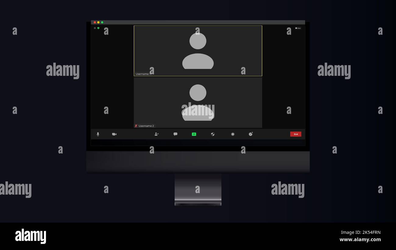 Video conference calls window overlay. Application for calls ...
