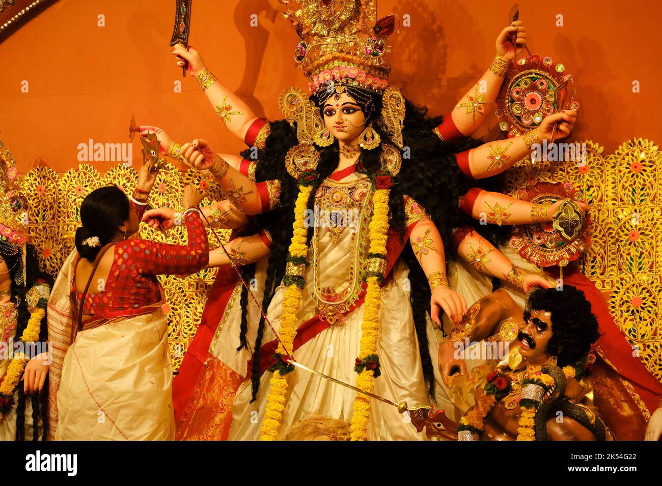 Pune, India 10th October 2022, Durga Puja is the one of the most famous ...
