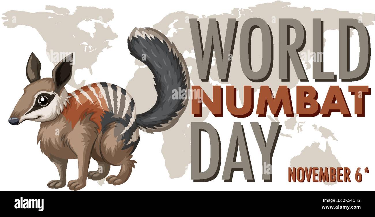 World Numbat Day Logo Concept illustration Stock Vector Image & Art - Alamy