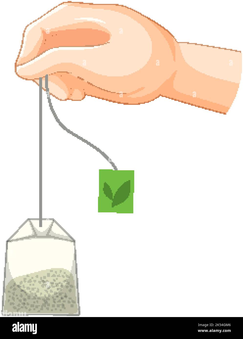 Hand holding tea bag isolated illustration Stock Vector Image & Art - Alamy