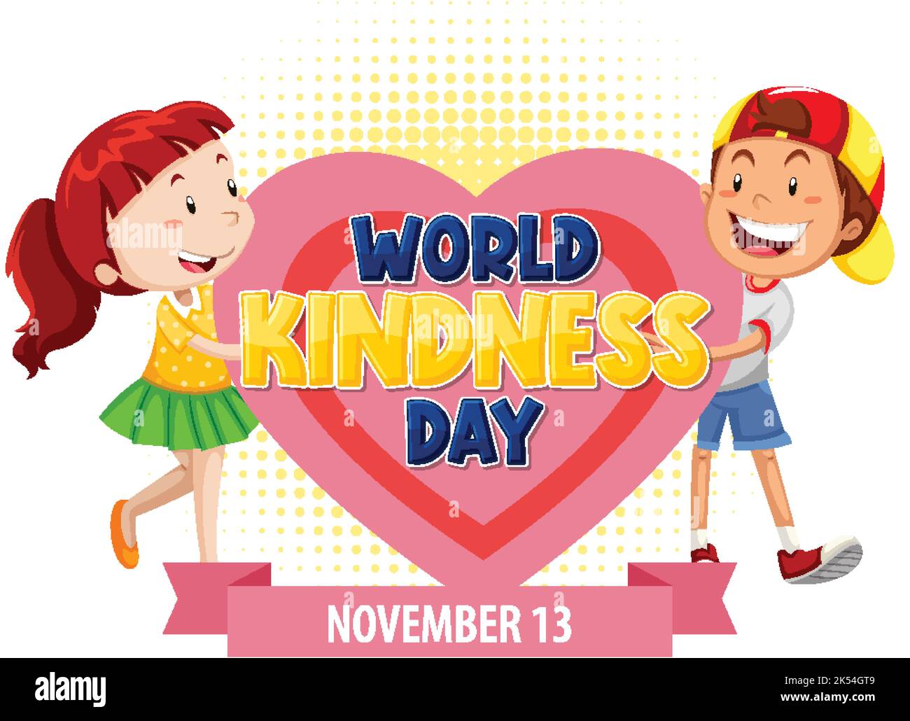 World Kindness Day Logo Concept illustration Stock Vector Image & Art ...