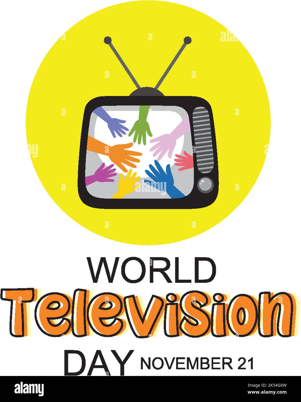World Television Day Logo Design illustration Stock Vector Image & Art ...