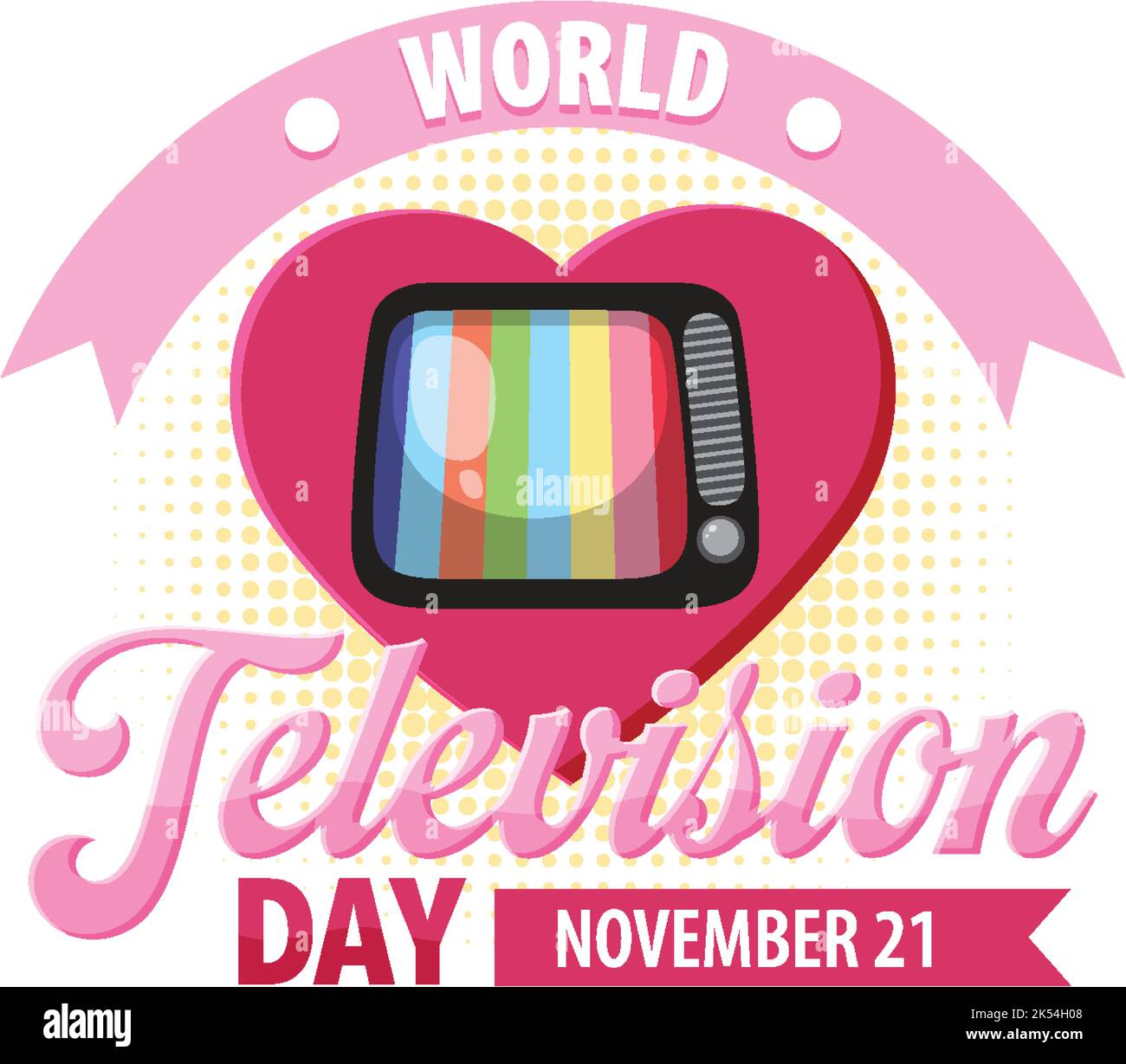 World television day poster design illustration Stock Vector Image ...