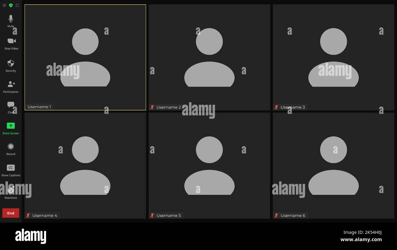 Template video conference user interface. Video calls window overlay ... Template video conference user interface. Video calls window overlay ...