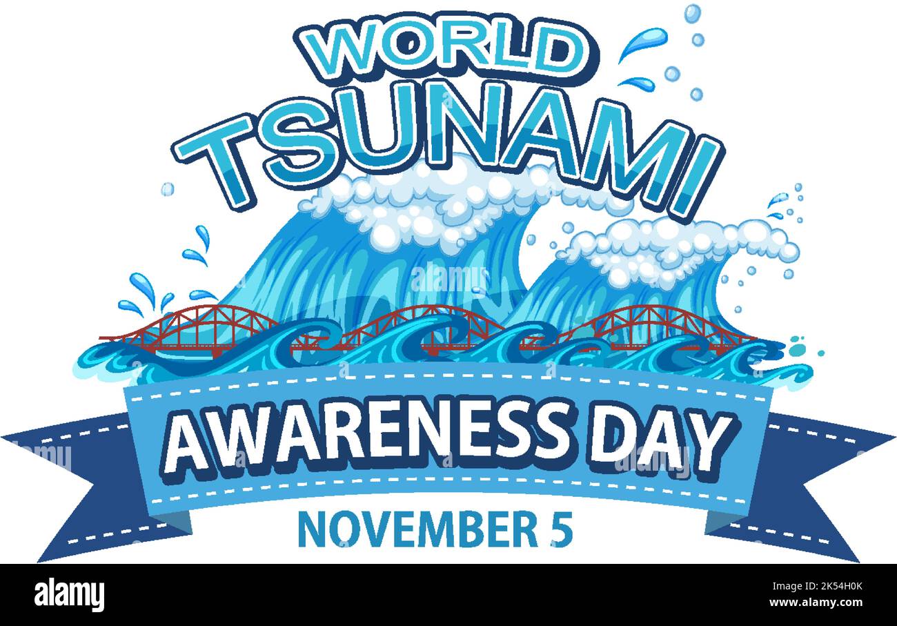 World Tsunami Awareness Day illustration Stock Vector Image & Art - Alamy