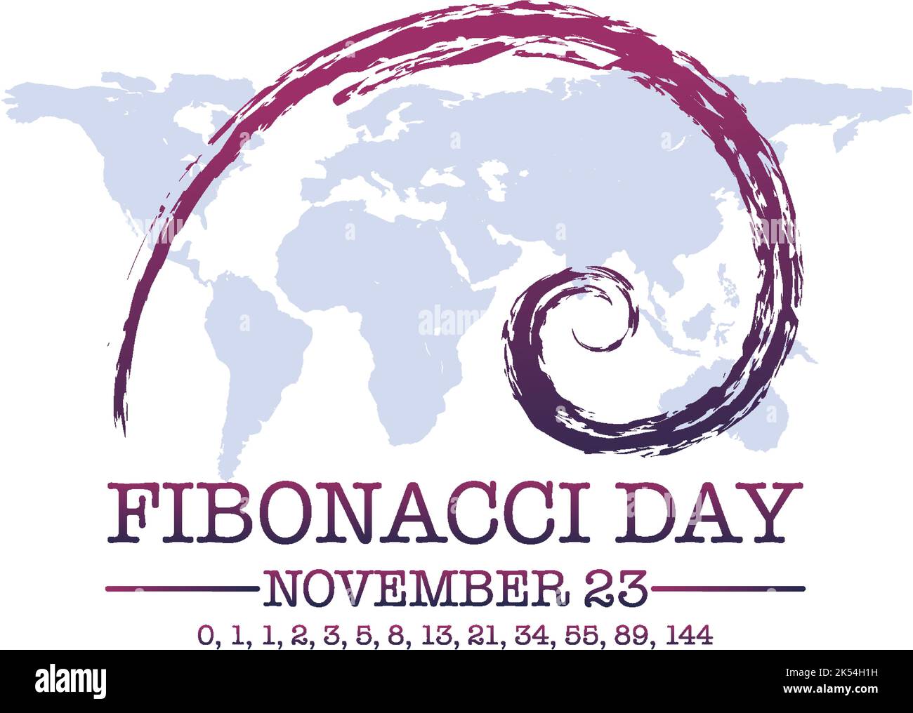 Fibonacci day poster design illustration Stock Vector Image & Art - Alamy