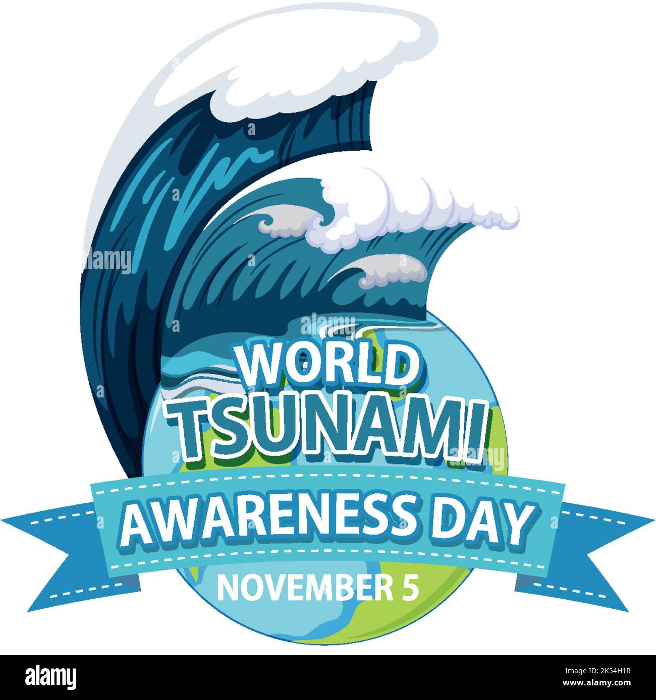 World Tsunami Awareness Day illustration Stock Vector Image & Art - Alamy