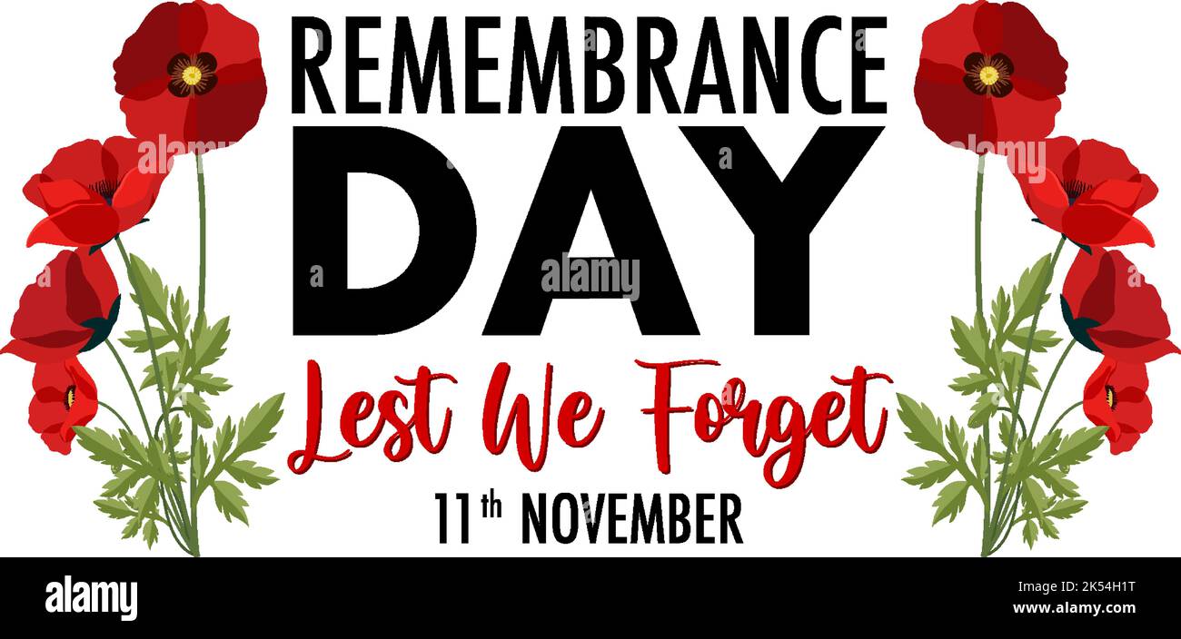 Remembrance Day Logo Design illustration Stock Vector Image & Art - Alamy