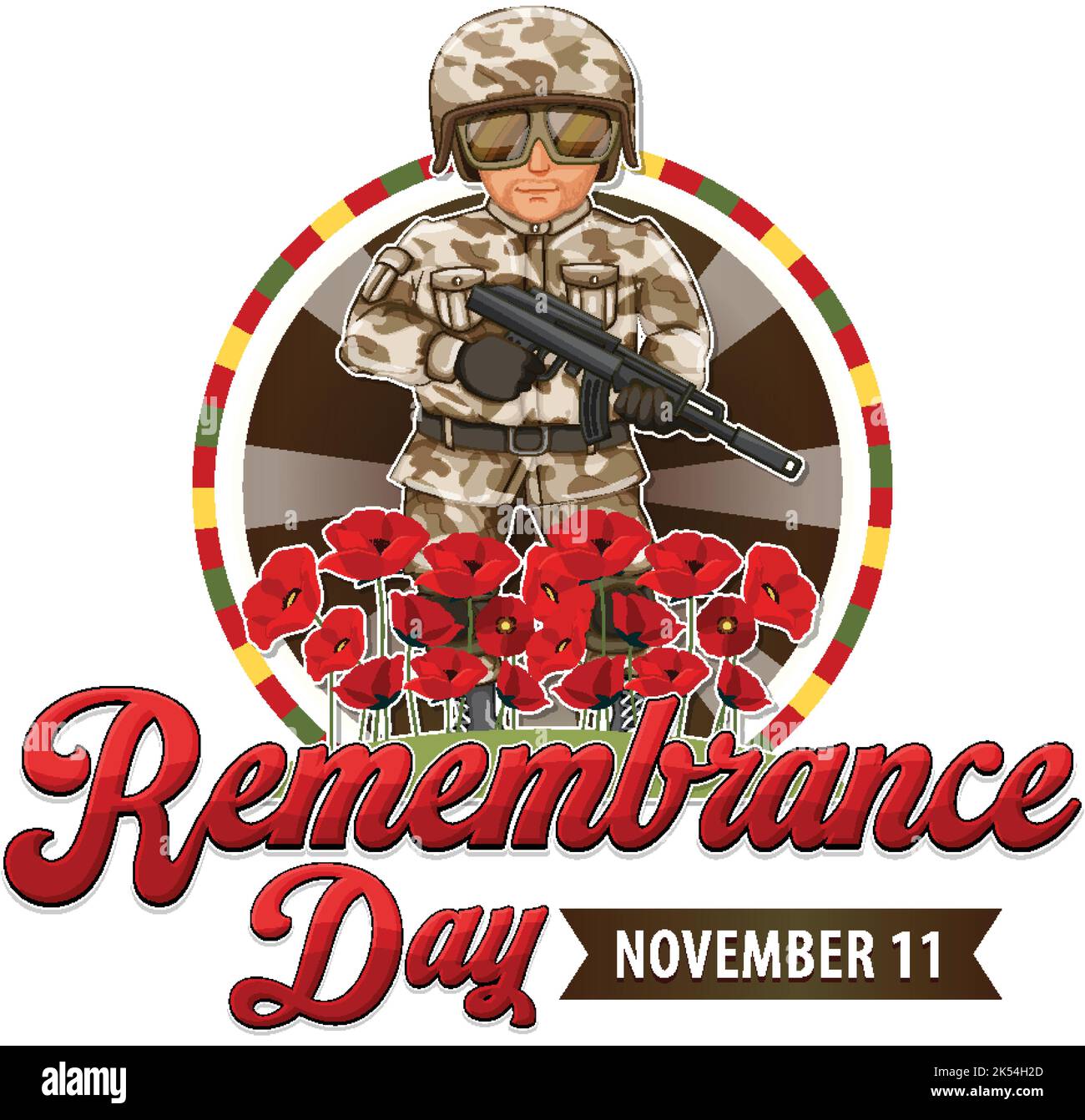 Remembrance Day Logo Design illustration Stock Vector Image & Art - Alamy