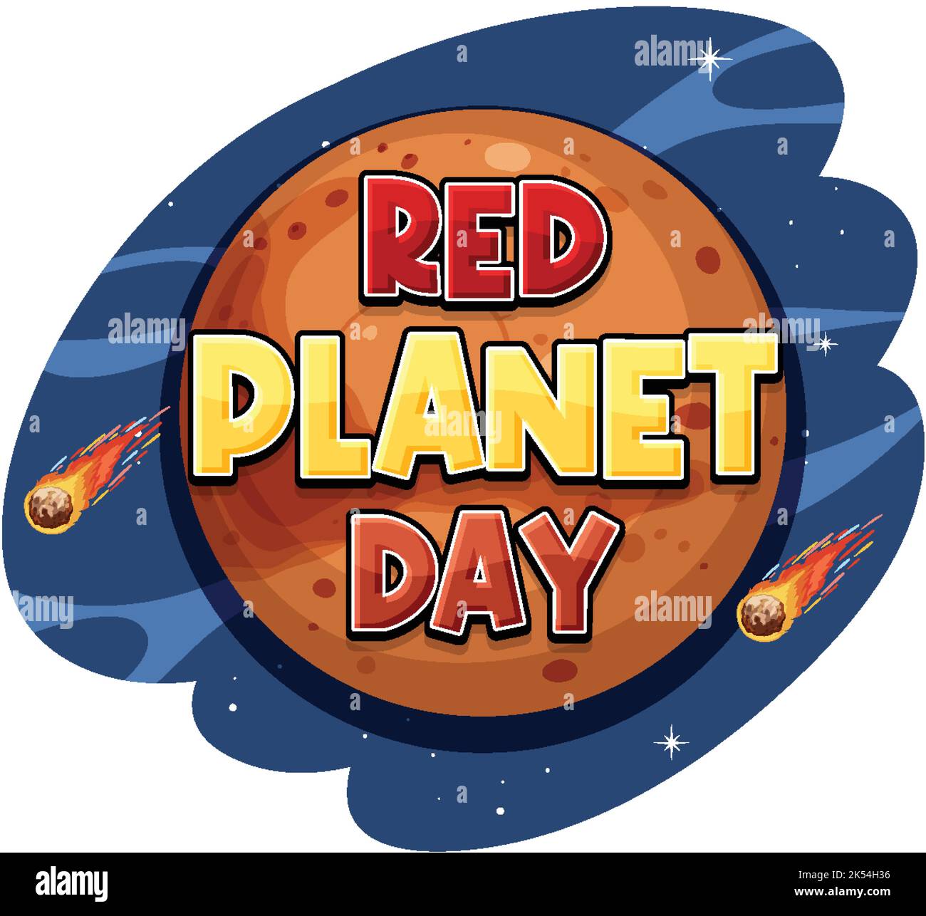 Red planet day poster template illustration Stock Vector Image & Art ...