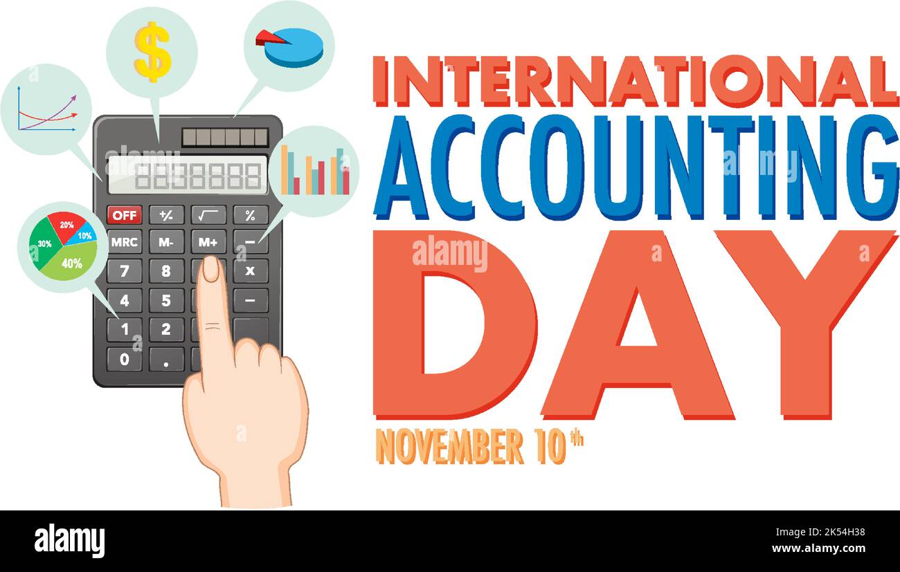 International Accounting Day Poster Design illustration Stock Vector ...