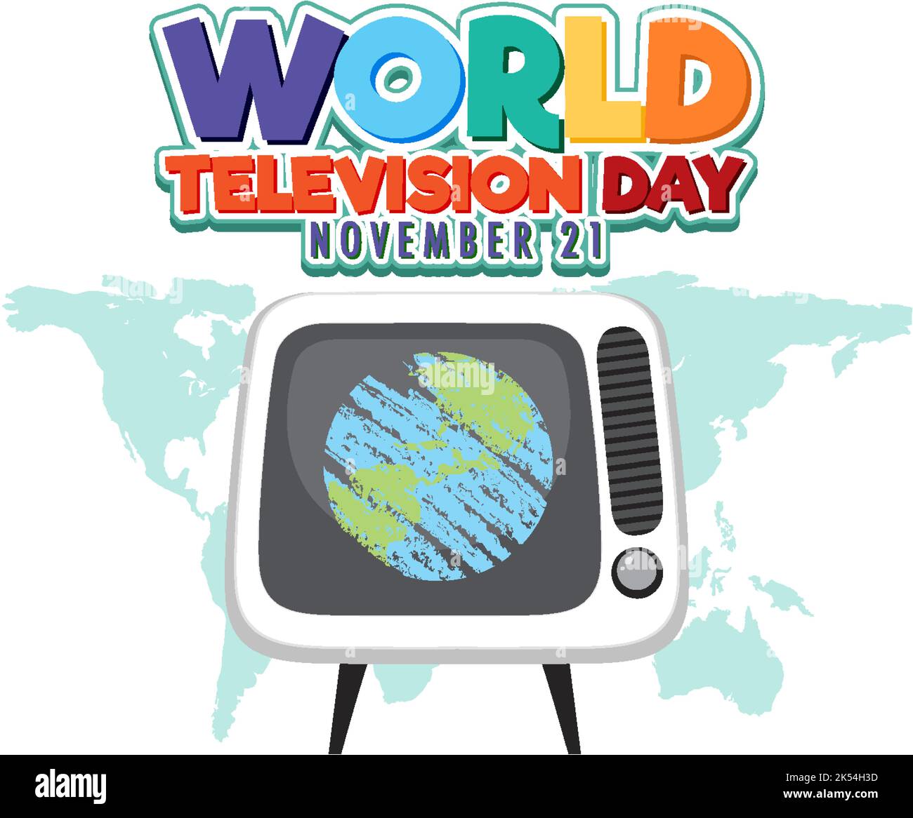 World tv day Stock Vector Images - Alamy