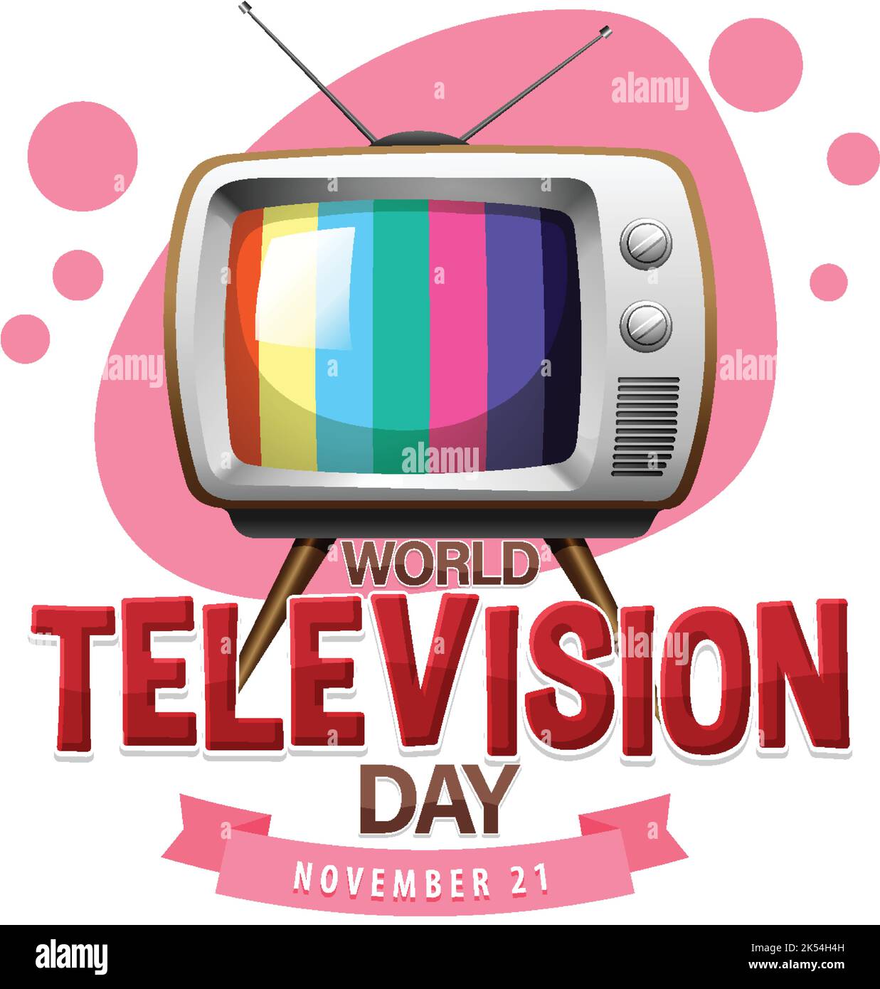 World television day poster design illustration Stock Vector Image ...