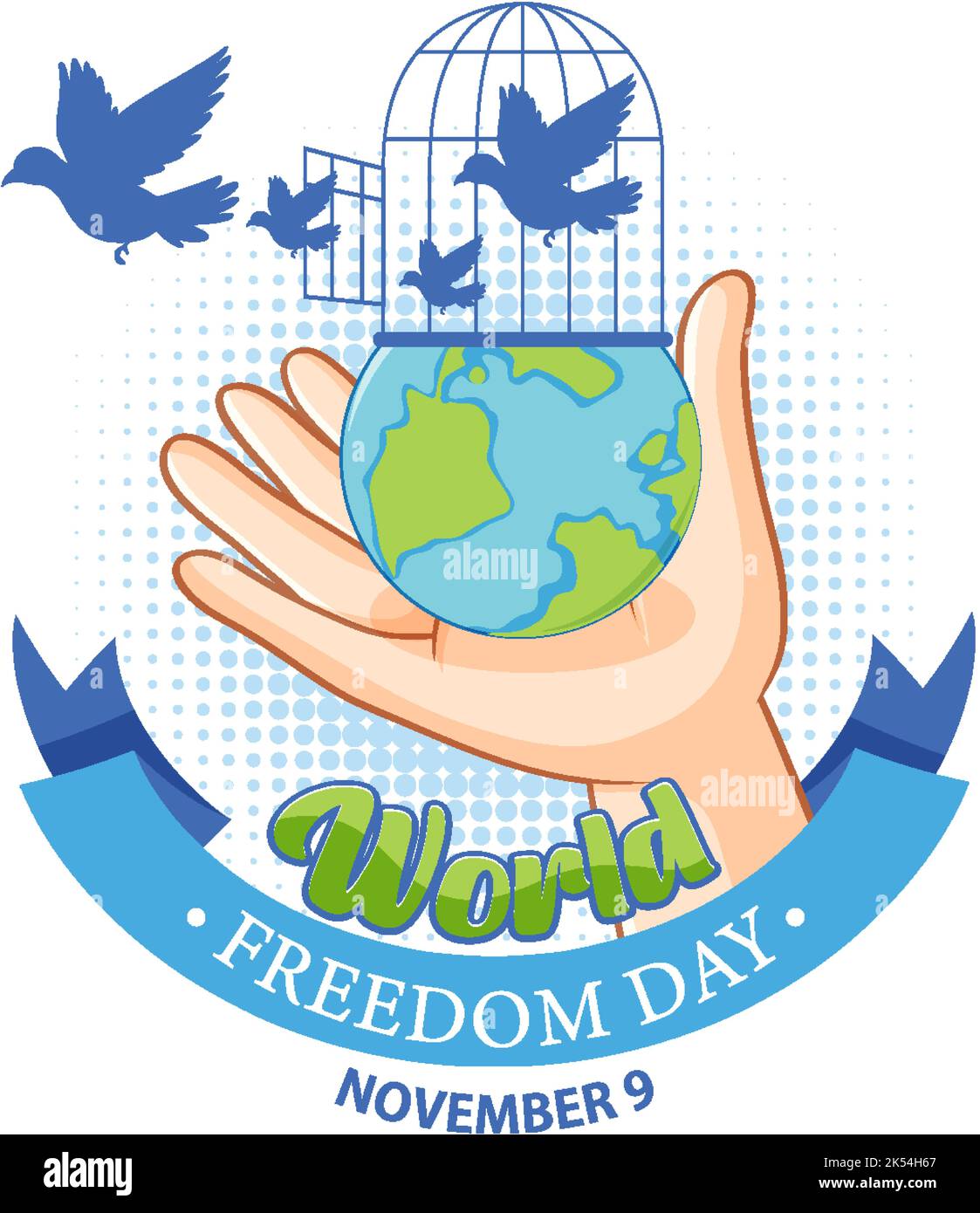 World freedom day postr template illustration Stock Vector Image & Art ...