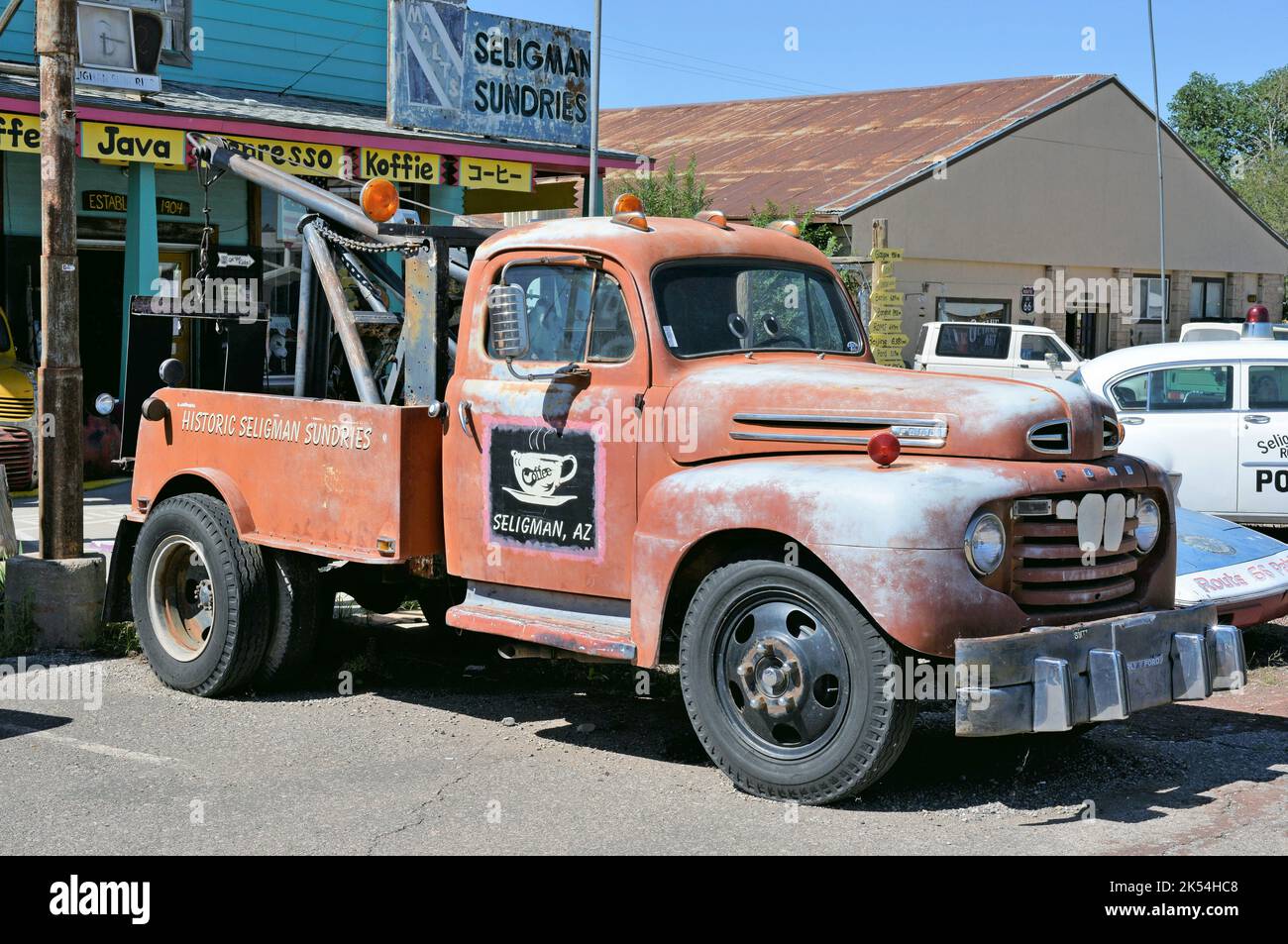 Seligman in a town on Historic Route 66 in the state of Arizona, United ...