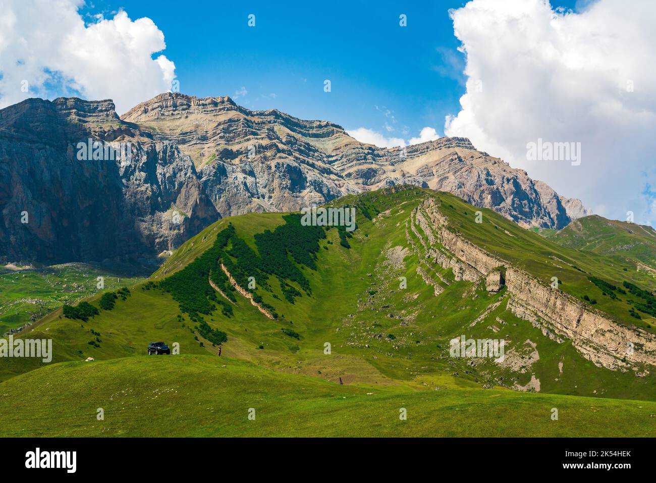 View of the top of Shahdag mountain Stock Photo - Alamy