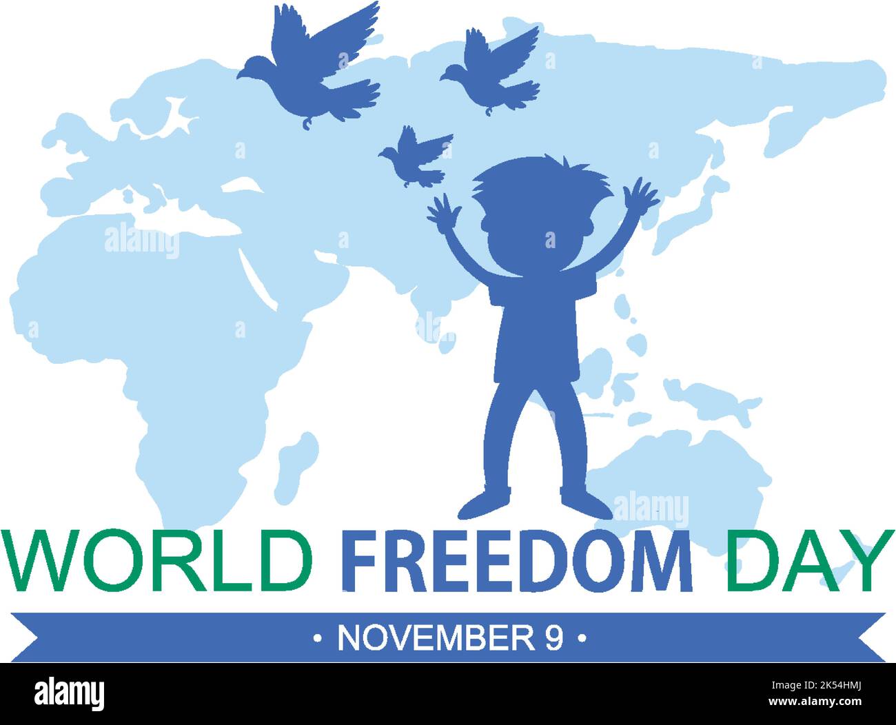World freedom day postr template illustration Stock Vector Image & Art ...