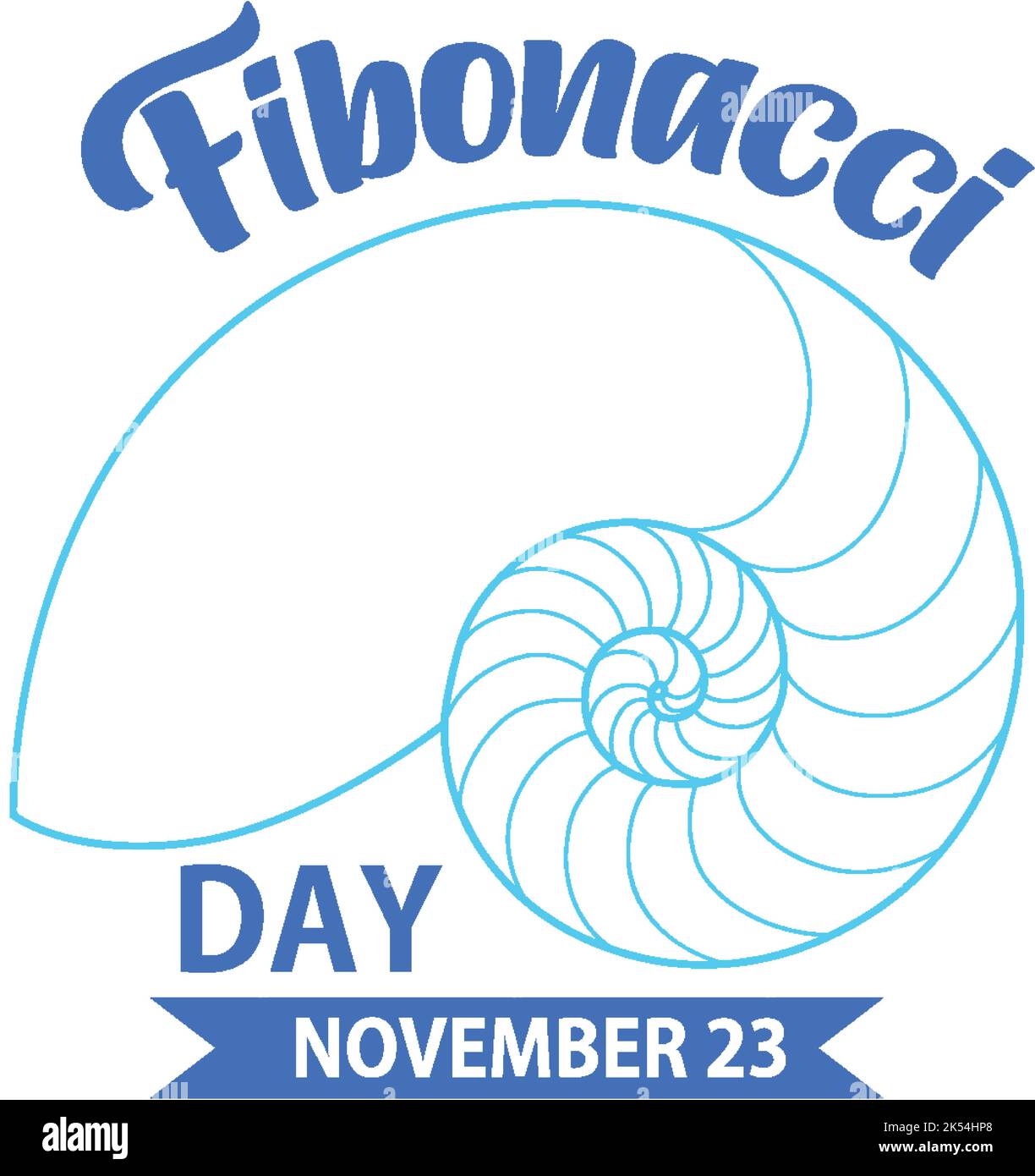 Fibonacci day poster design illustration Stock Vector Image & Art - Alamy