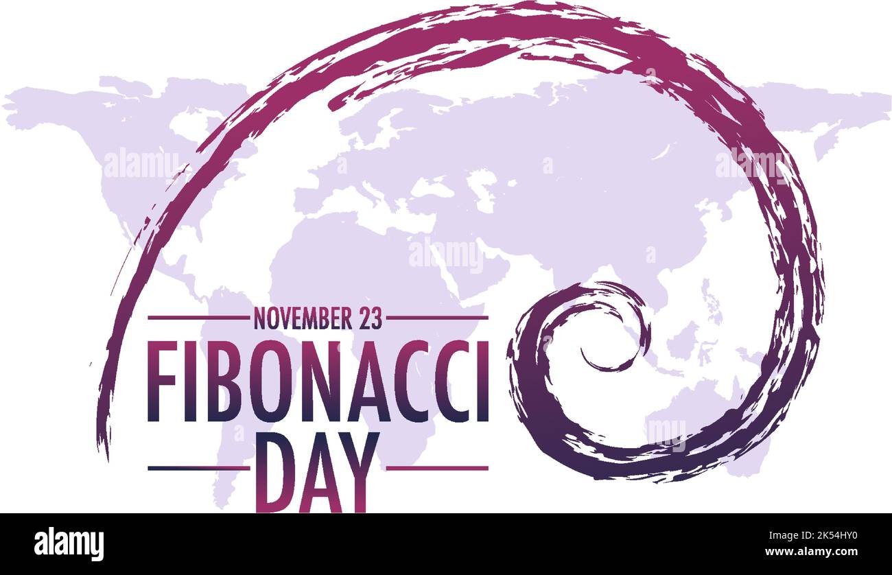 Fibonacci day poster design illustration Stock Vector Image & Art - Alamy