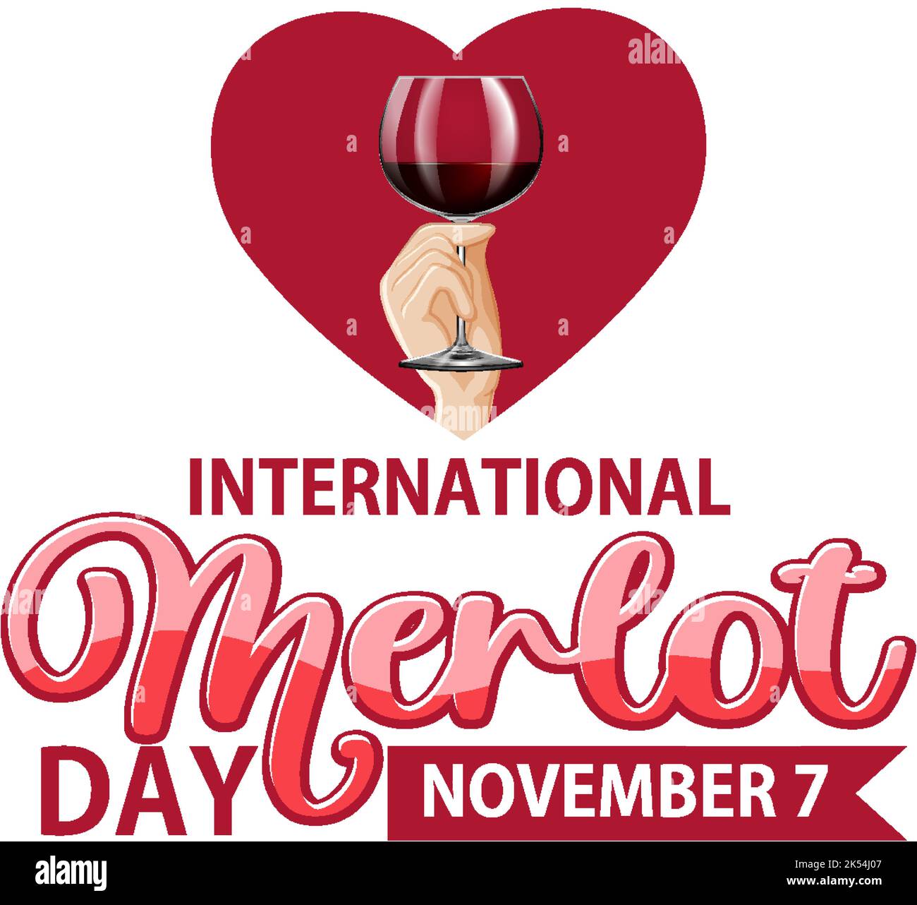 International merlot day poster design illustration Stock Vector Image ...