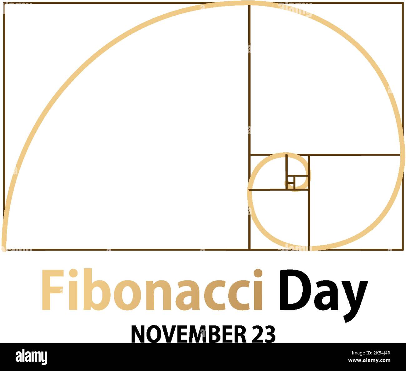 Fibonacci day poster design illustration Stock Vector Image & Art - Alamy