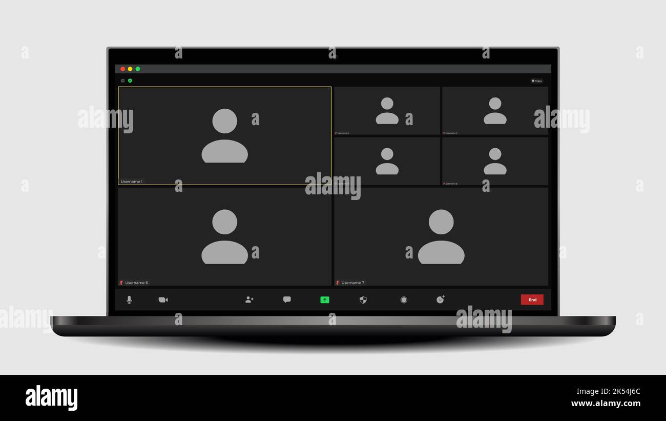 Video conference calls window overlay. Video calls window overlay ...