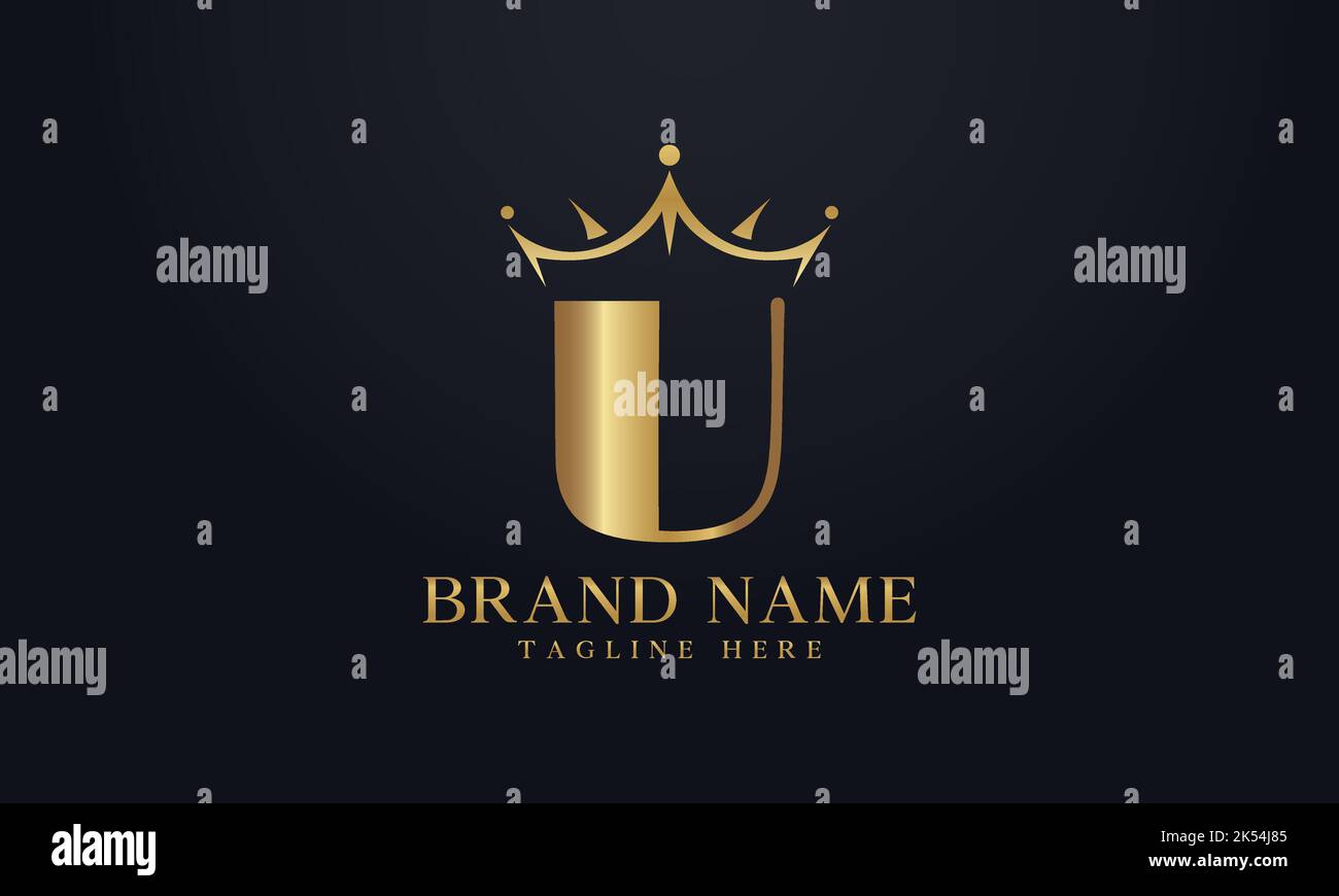 Modern crown logo hi-res stock photography and images - Alamy