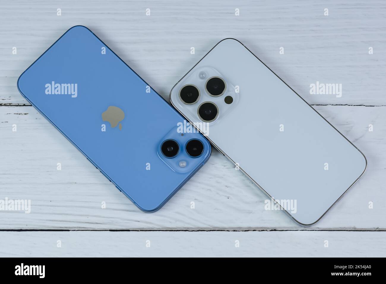 iPhone 14 and iPhone 14 Pro. Manhattan, New York, USA October 4, 2022 ...