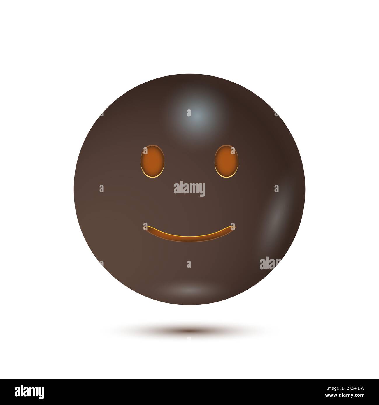 Slightly smiling face. Ironic smile, pain behind the smile. Vector ...