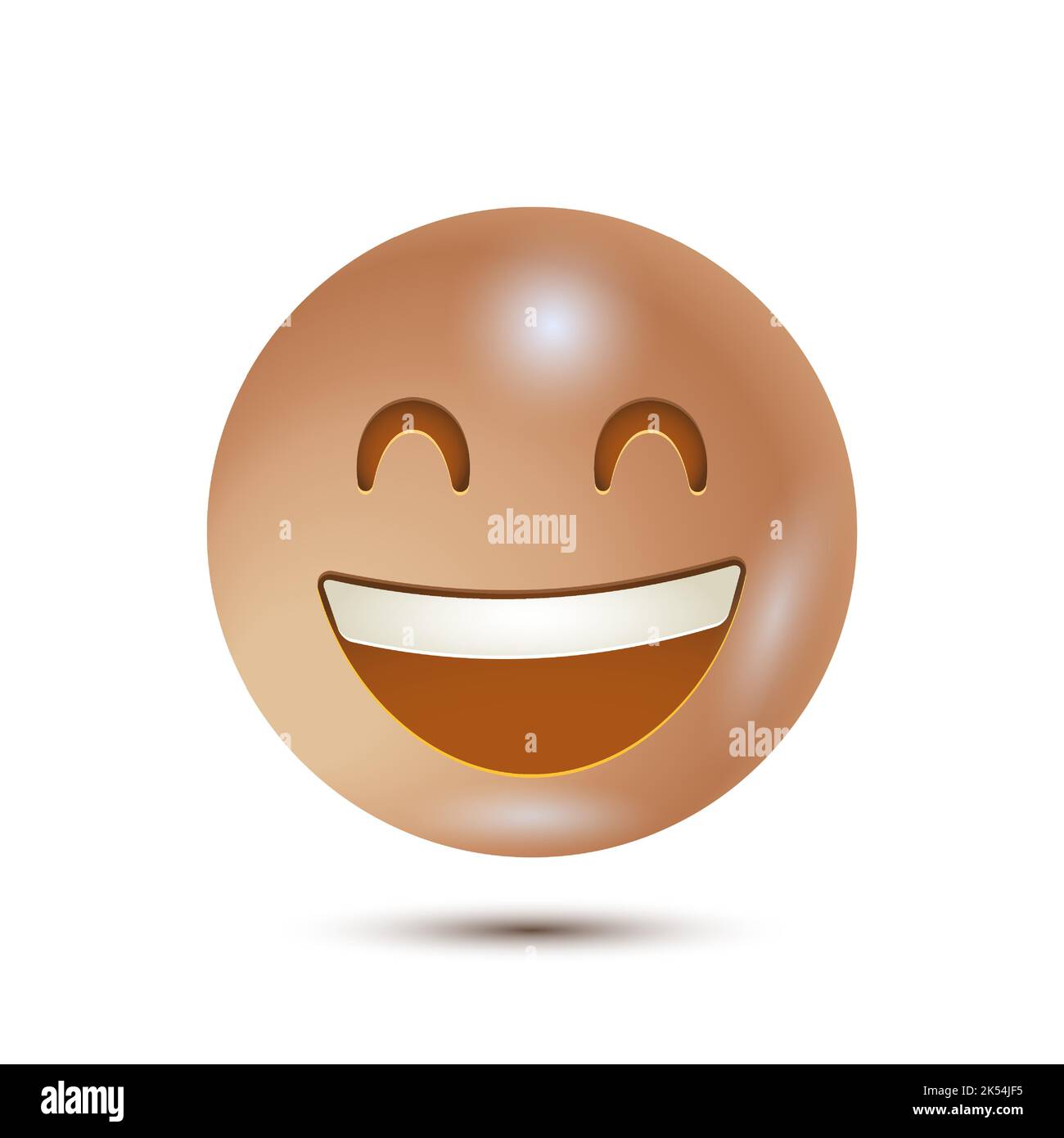 Grinning face with smiling eyes, happy face, smiley face. funny yellow ...