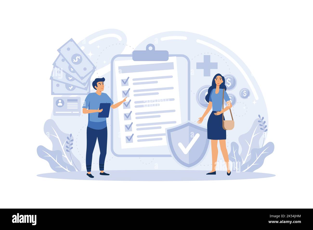 Employee benefits package concept. Compensation supplementing employee ...