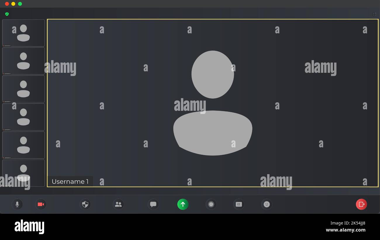 Video conference calls window overlay. Online conference meeting ...